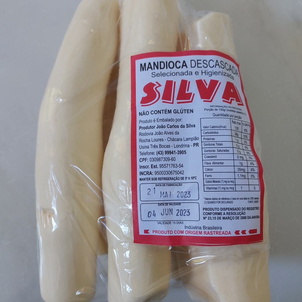Mandioca Descascada from Mandioca Silva - Vegan Product Reviews ...