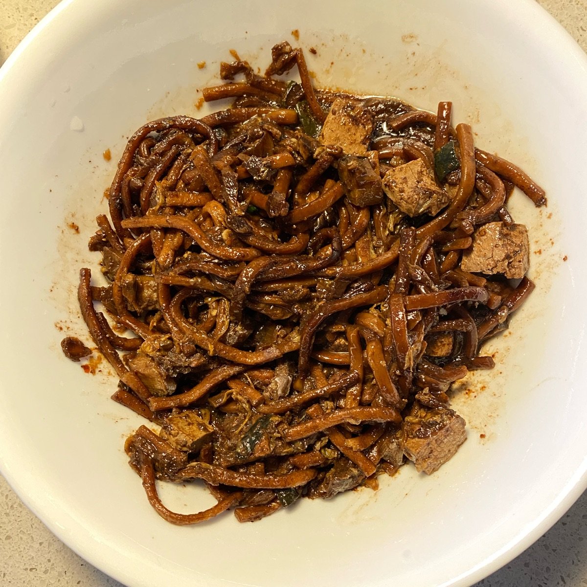 Plant Based Korean Noodles with Black Bean Sauce from Pam pam - Vegan ...