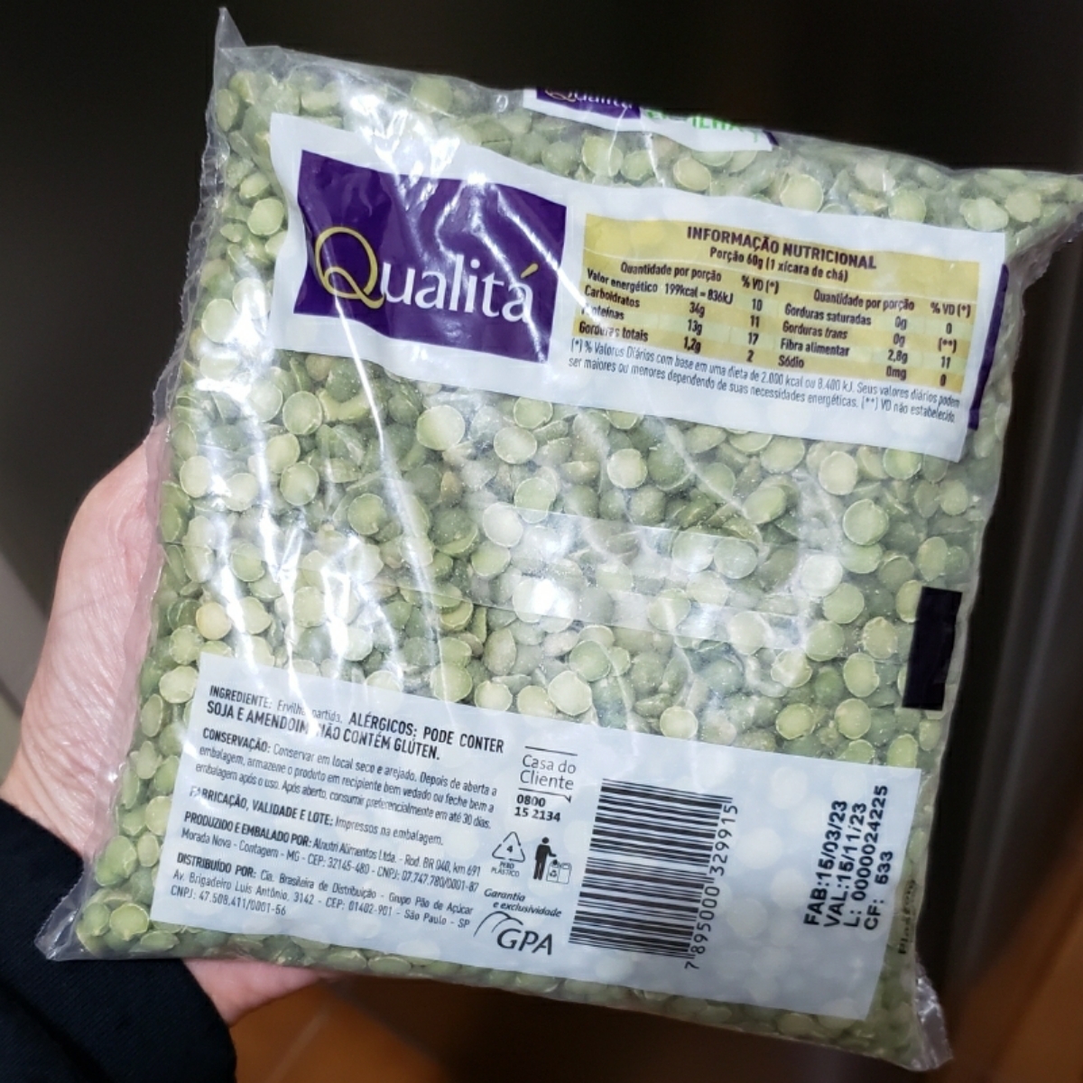 Ervilha seca (partida) from Qualitá - Vegan Product Reviews & Ratings ...