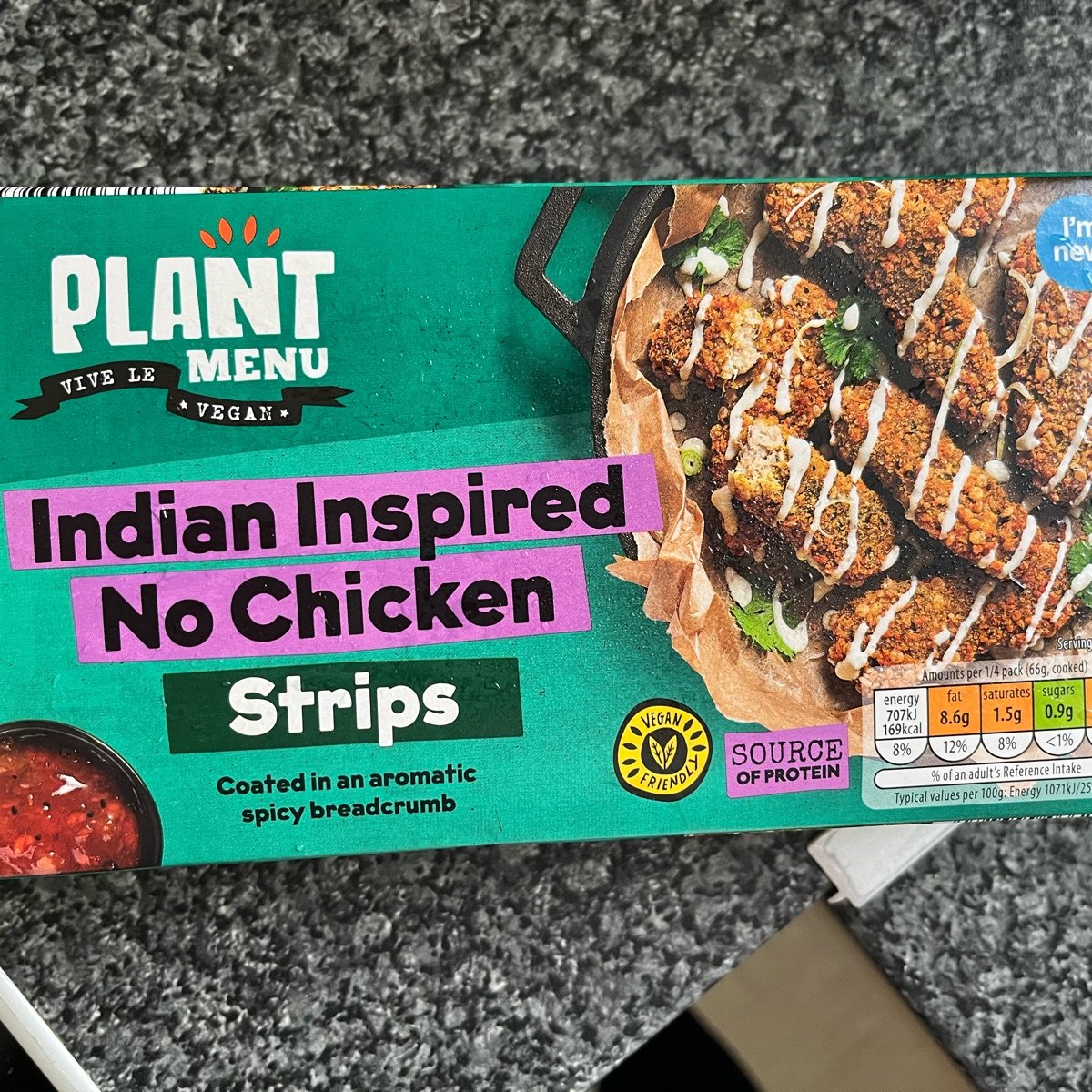Indian inspired no chicken strips from Plant Menu - Vegan Product ...