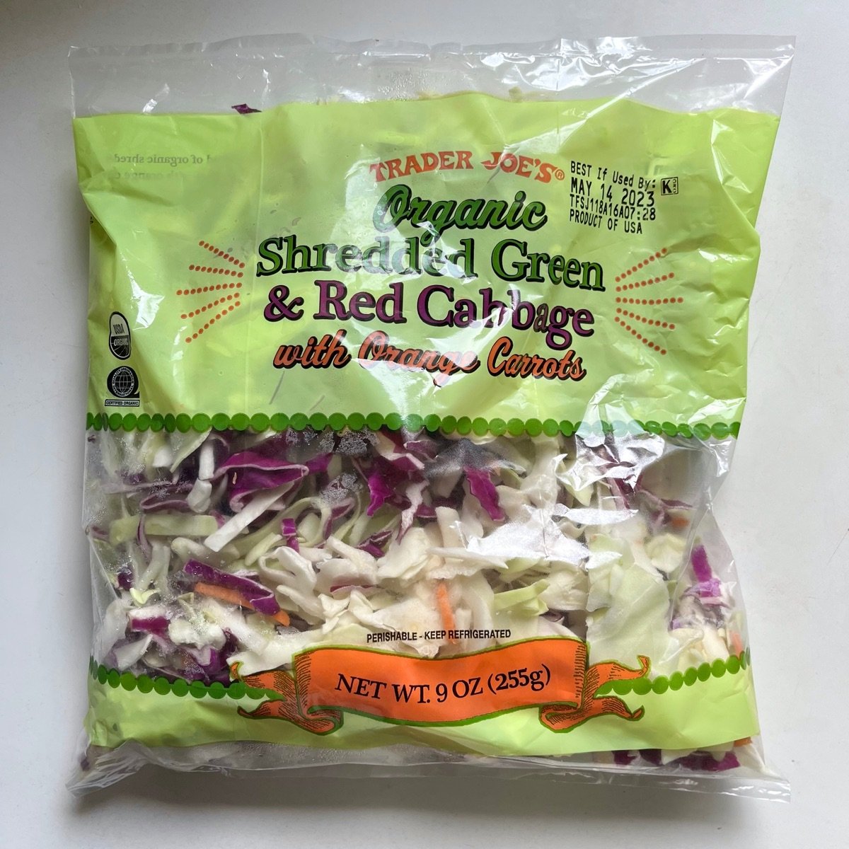 Organic Shredded Green & Red Cabbage With Orange Carrots from Trader ...