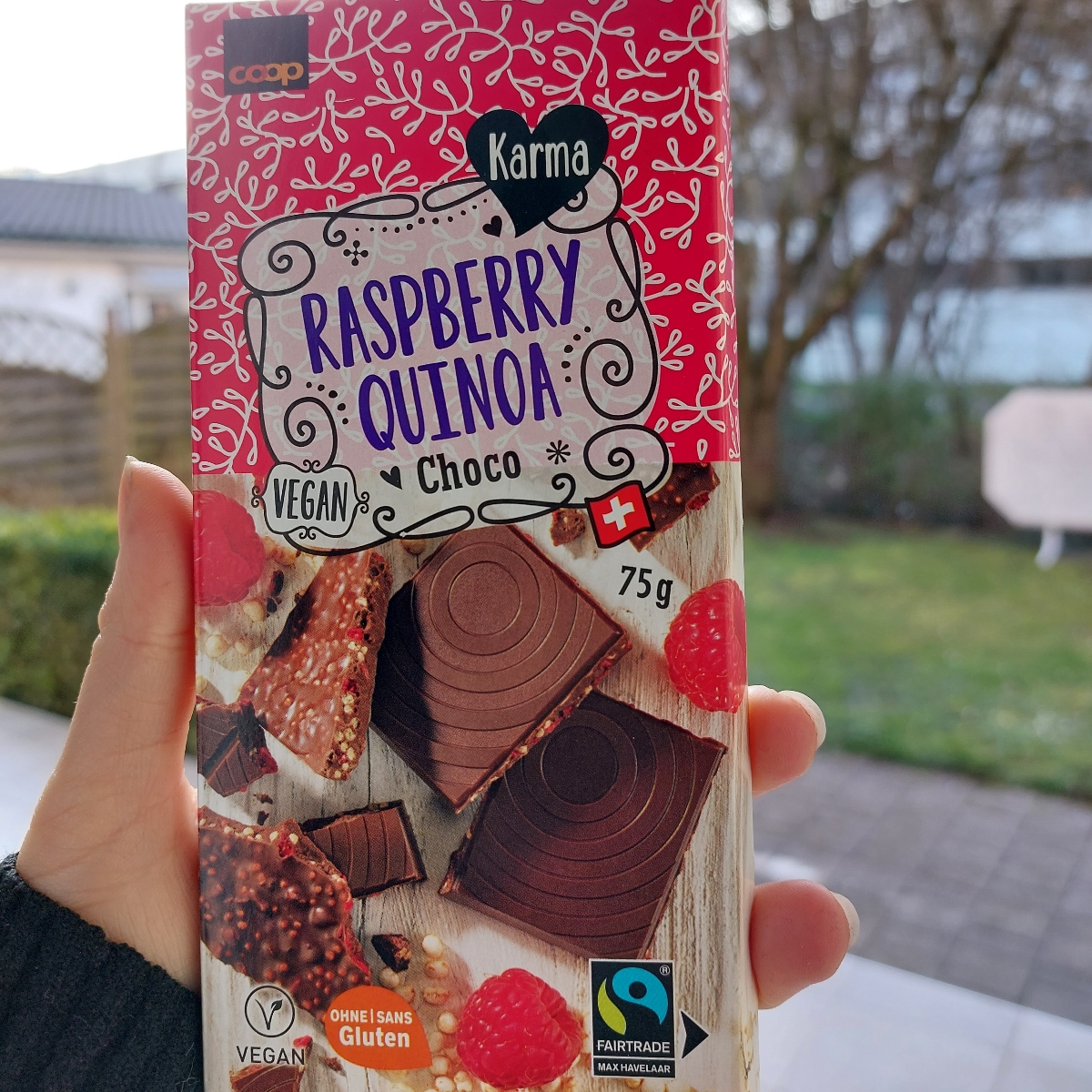 Raspberry quinoa choco from Karma - Vegan Product Reviews & Ratings ...
