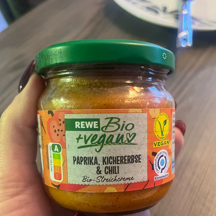 Rewe Bio Kichererbse, Paprika, Chili Streichcreme Review | abillion