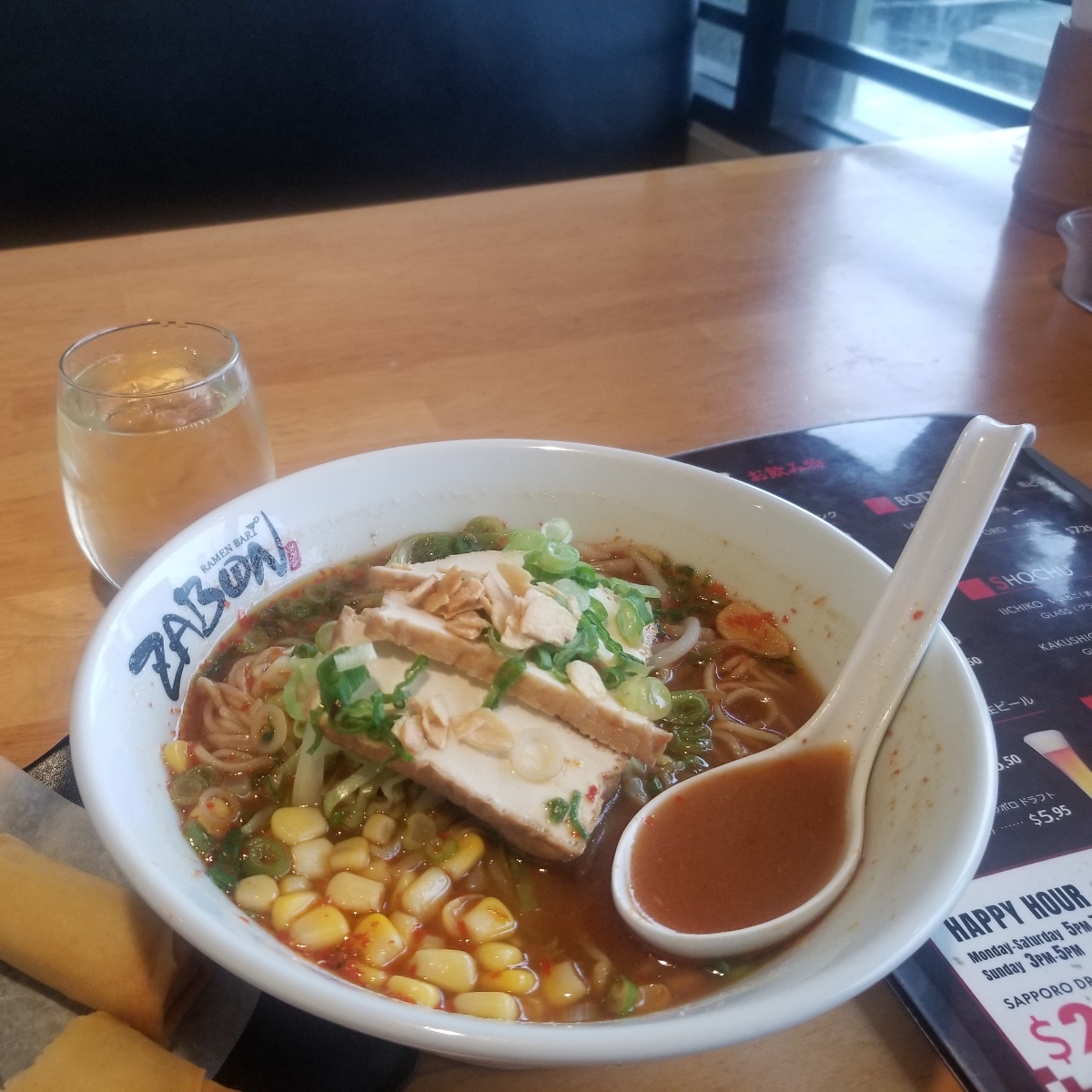 Vegan Spicey Miso Ramen at Zabon Ramen, Torrance - Vegan Dish Reviews ...