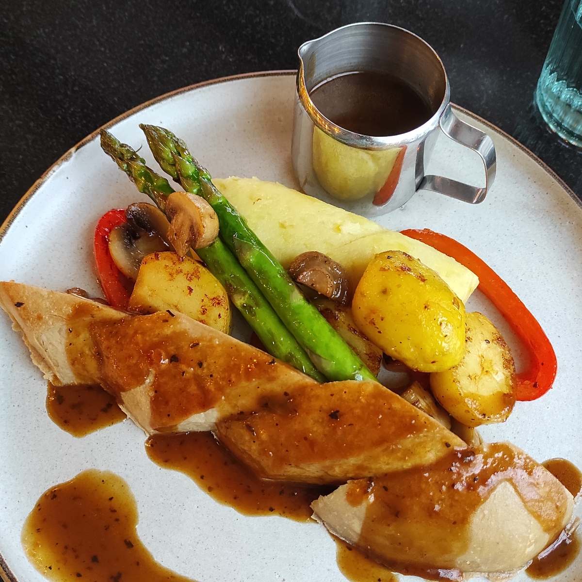 "Chicken" with Potatoes And Veggies at Vegan World Peace, Reykjavík ...