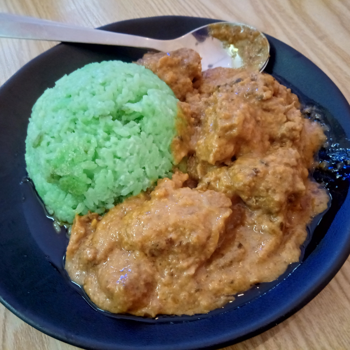 butter chicken nasi lemak at Heartbreak Melts Ice Cream Cafe, Singapore ...