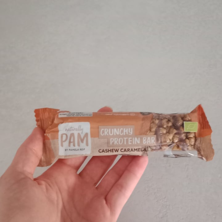 Naturally Pam Crunchy Protein Bar - CASHEW CARAMELA Review | abillion