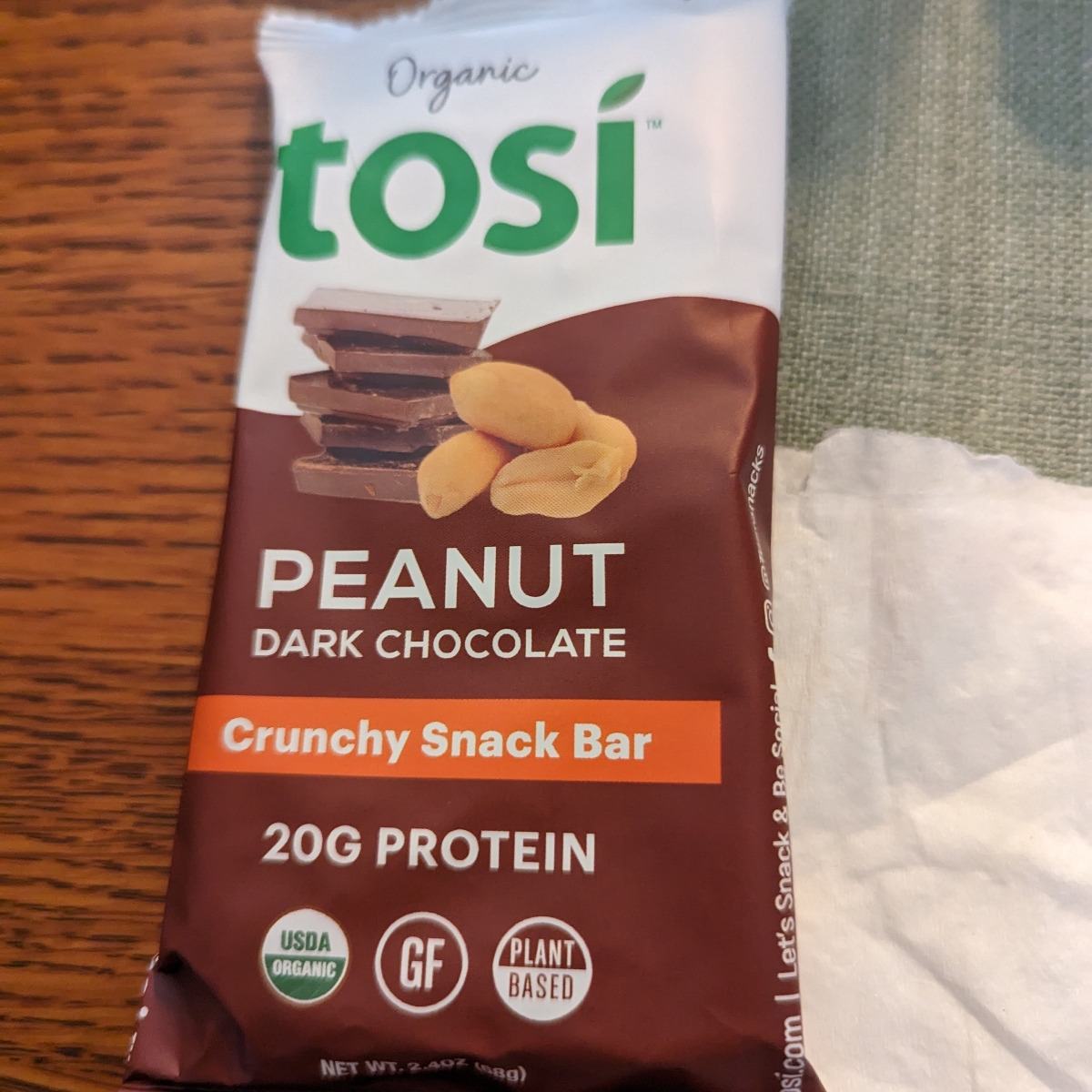 Tosí peanut dark chocolate crunchy snack bar Reviews | abillion