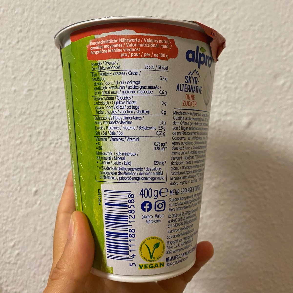 SKYR-ALTERNATIVE OHNE ZUCKER from Alpro - Vegan Product Reviews ...