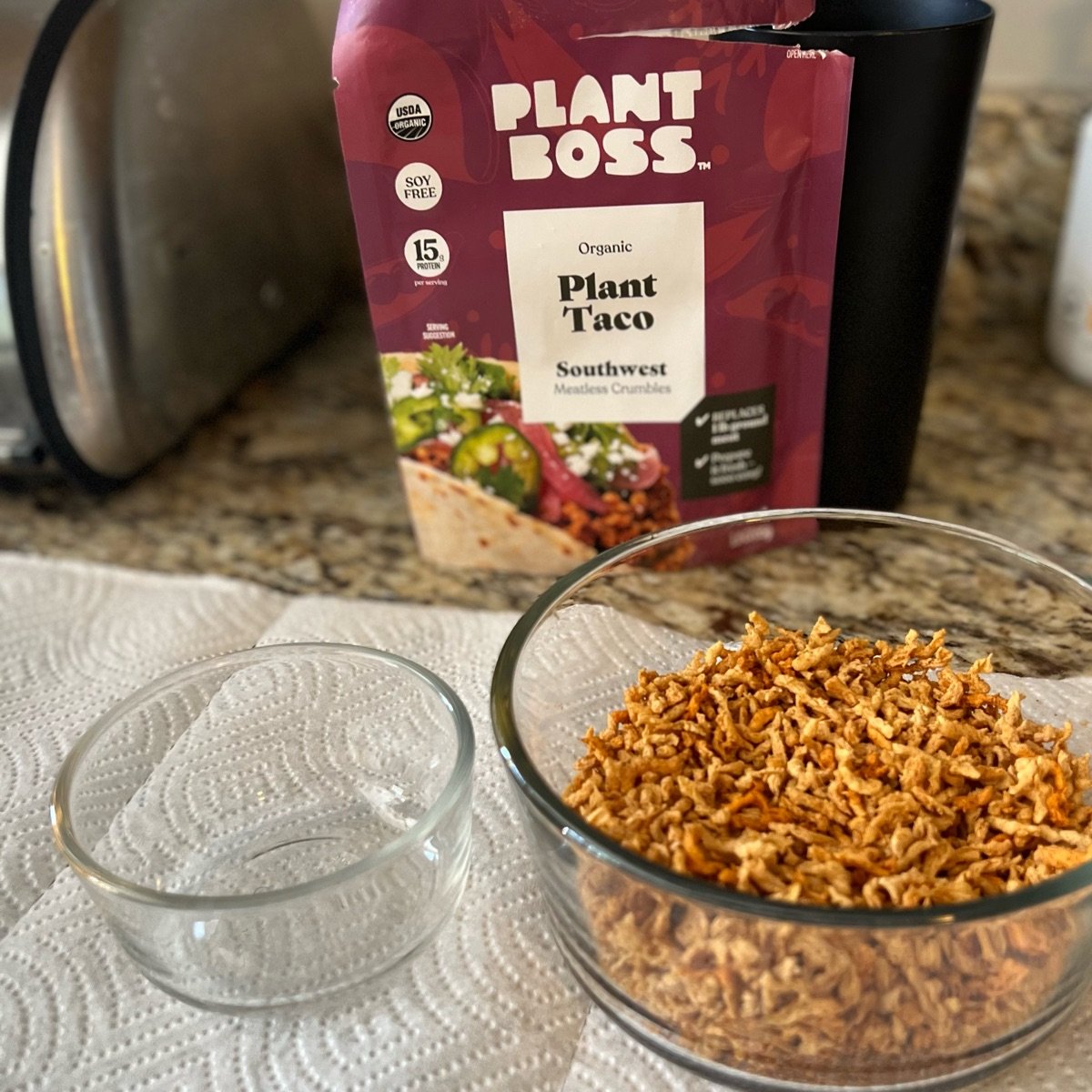 Organic Plant Taco Southwest Meatless Crumbles from Plant Boss - Vegan ...