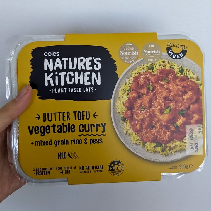 Coles Nature's Kitchen Butter Tofu Vegetable Curry Review | abillion