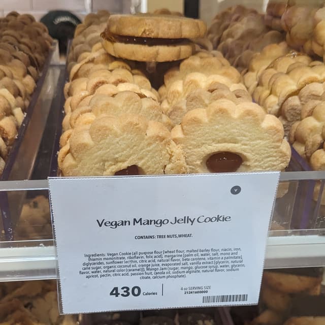 Vegan Mango Jelly Cookie from Whole Foods bakery - Vegan Product ...