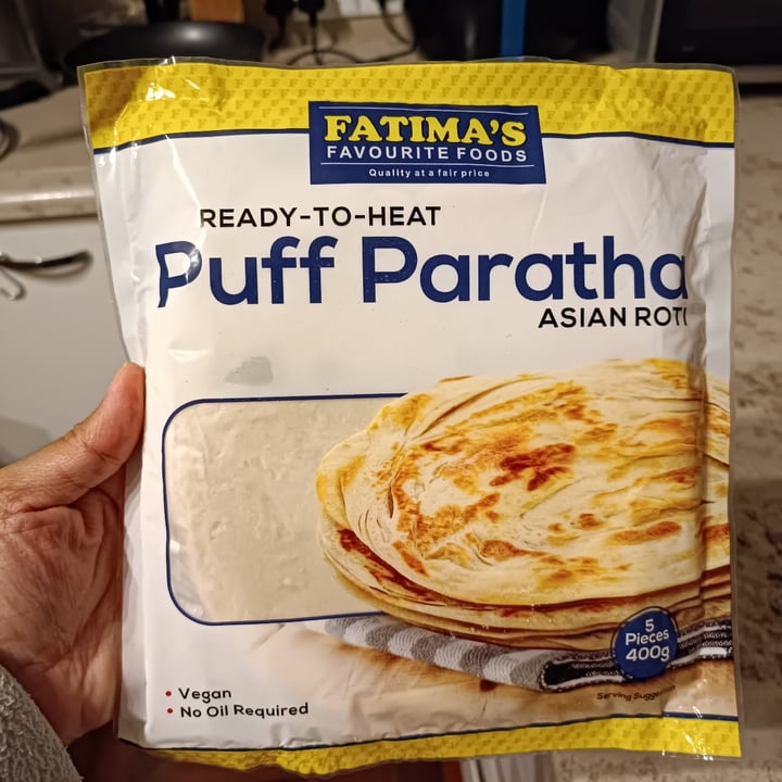 Fatima's Favourite Foods Puff Paratha Spring Onion Review | abillion