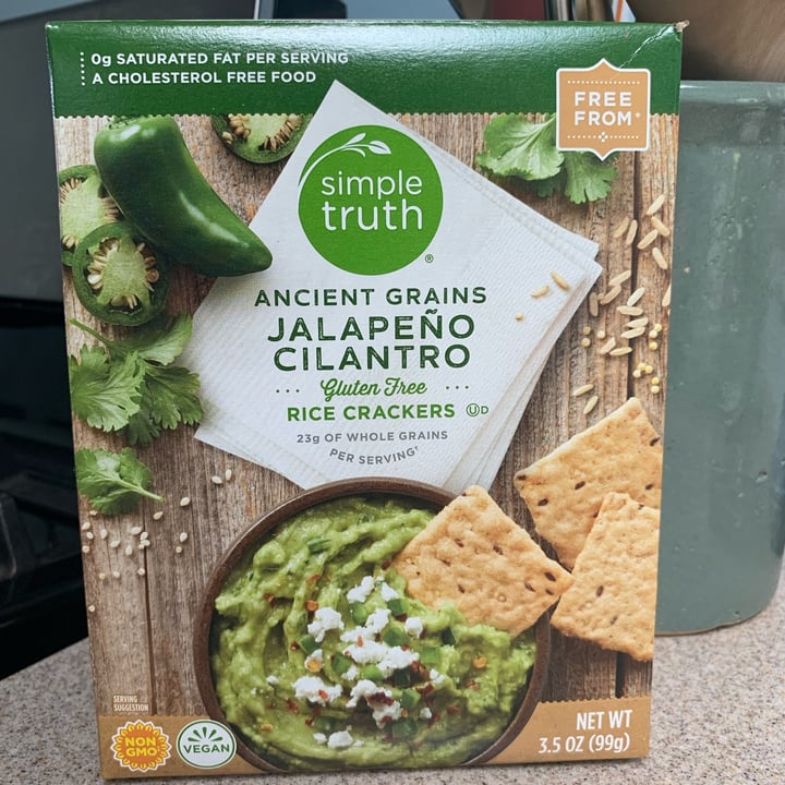 Simple Truth Ancient Grains Jalapeño Cilantro Rice Crackers Review ...