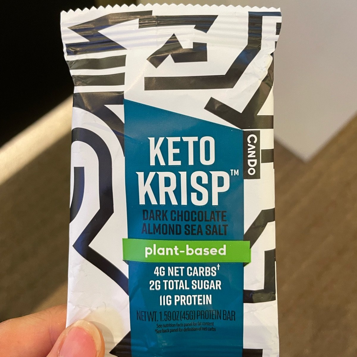 Keto Krisp Dark Chocolate Sea Salt from Cando - Vegan Product Reviews ...
