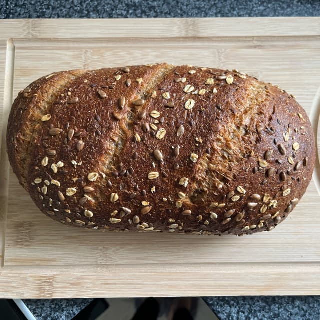 Stonebaked Seeded Multigrain Bloomer from Tesco Finest - Vegan Product ...