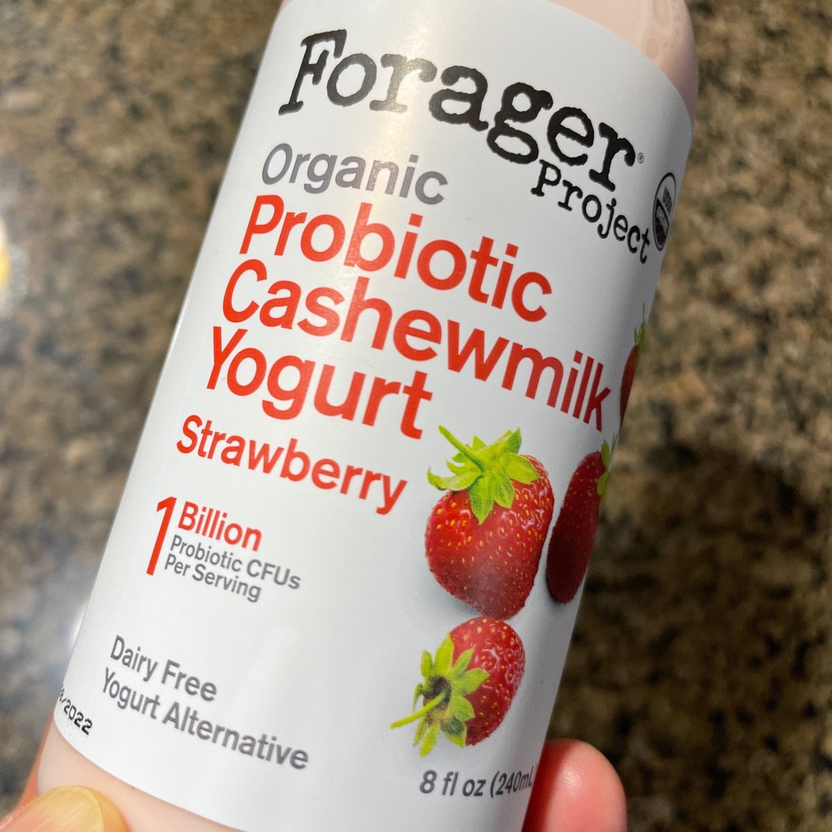 organic probiotic cashewmilk yogurt strawberry from Forager Project ...