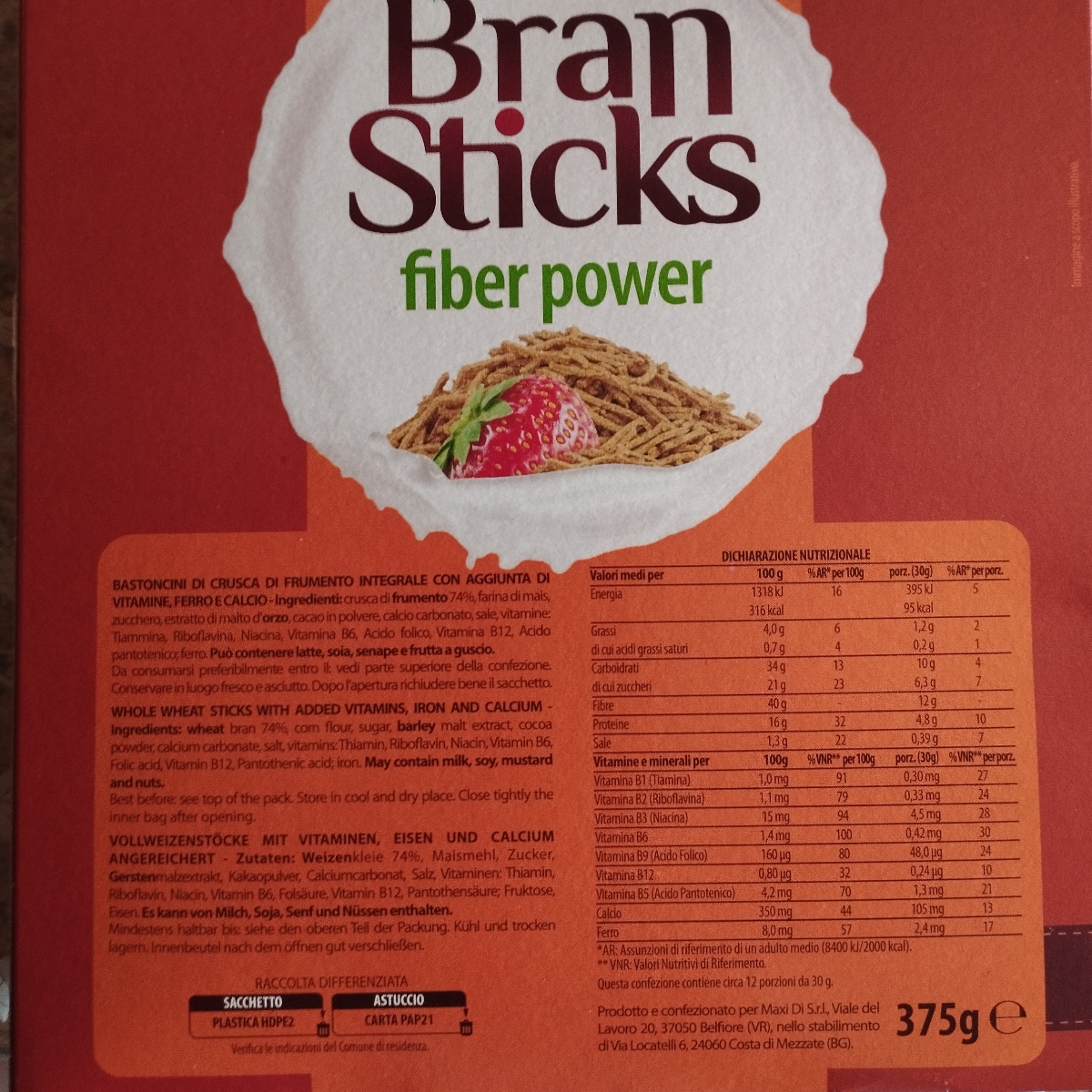 Bran Sticks from Vitalibre - Vegan Product Reviews & Ratings | abillion