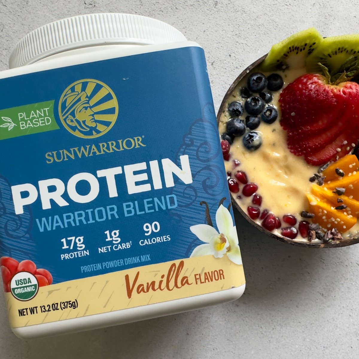 Protein Warrior Blend - Vanilla Flavor from Sunwarrior - Vegan Product ...