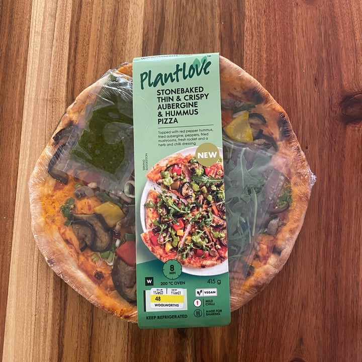 Woolworths Food aubergine & hummus pizza Review | abillion