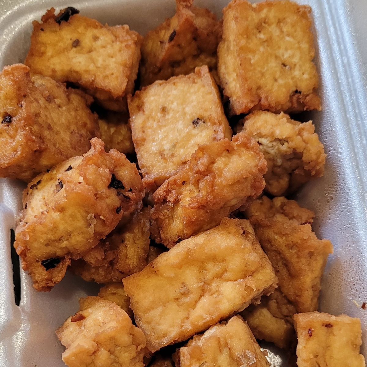 Onion, Vermicelli & Black Mushroom Fried Tofu from Thanh son tofu ...