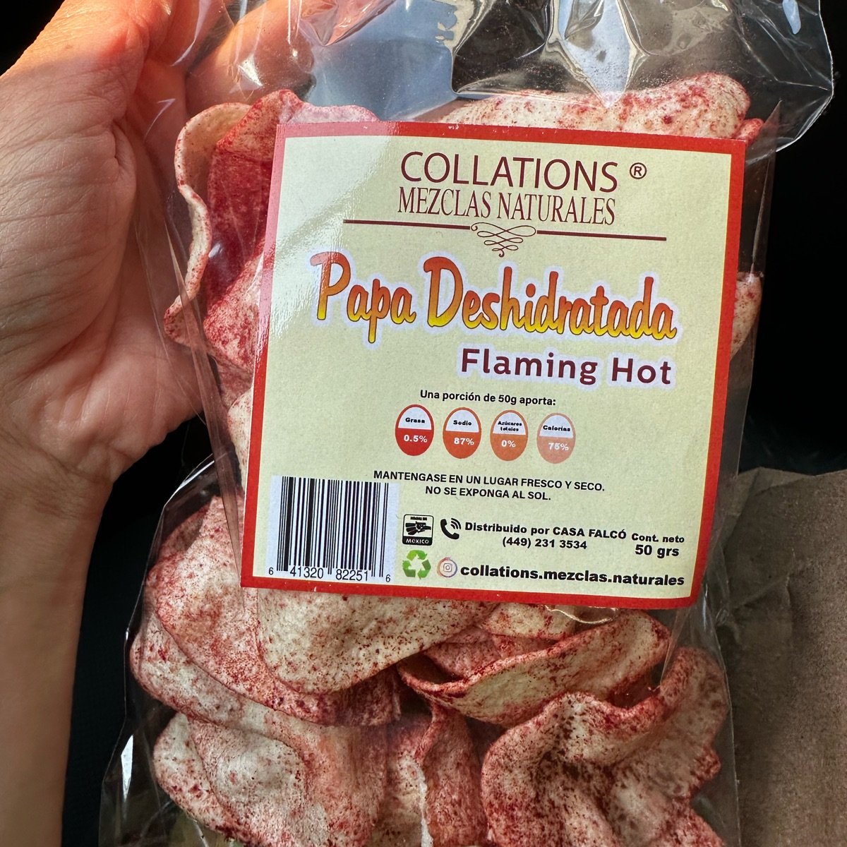 Papa Deshidratada Flaming Hot from COLLATIONS ®MEZCLAS NATURALES ...