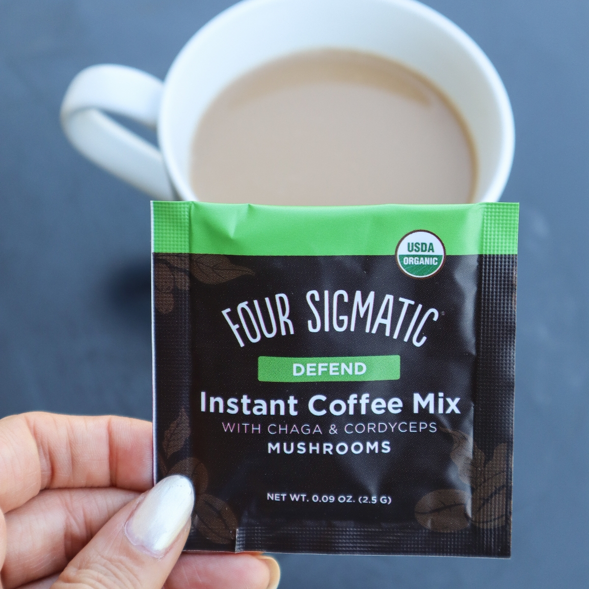 Mushroom Coffee Mix With Chaga from Four Sigmatic - Vegan Product ...