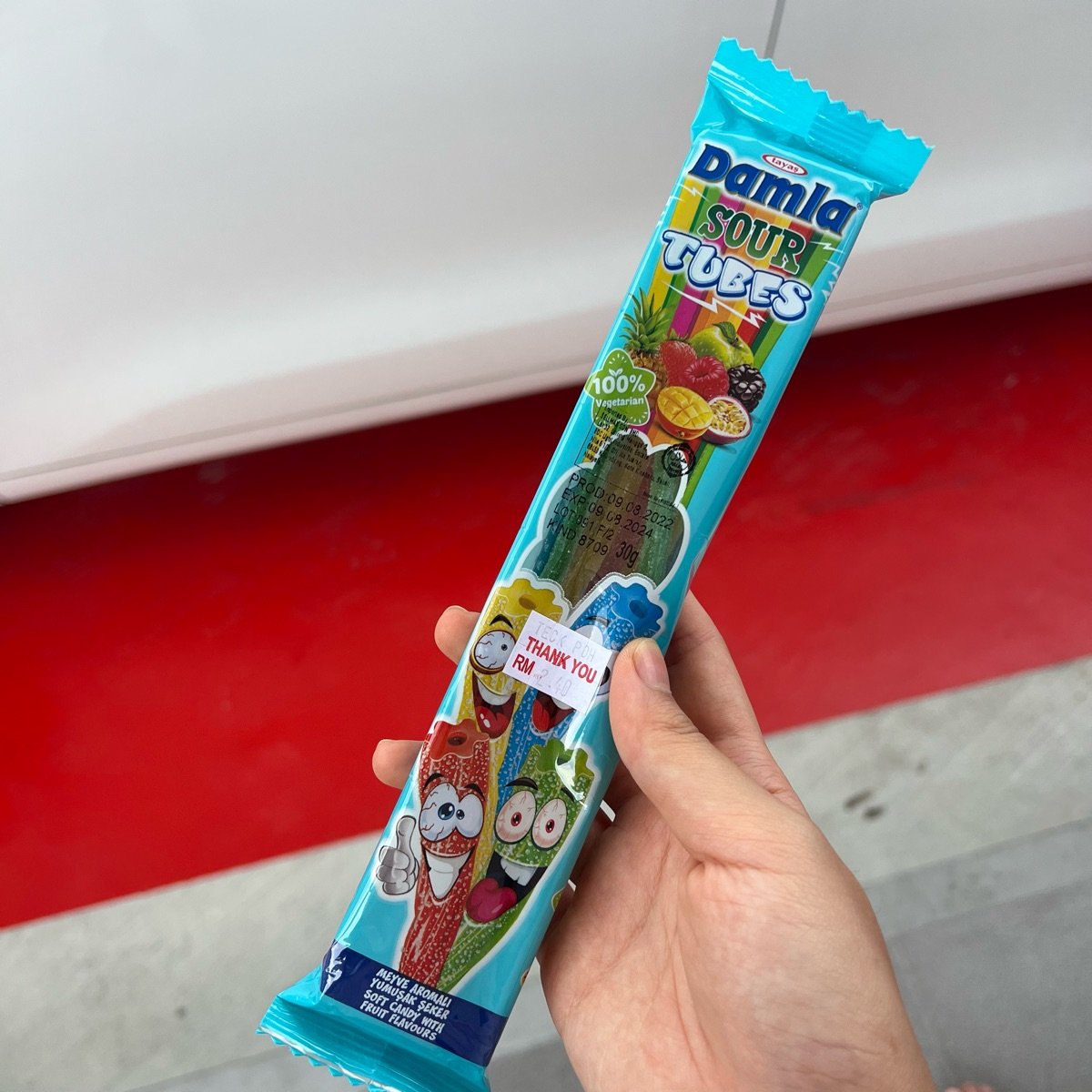 Damla Sour Tubes from Tayas - Vegan Product Reviews & Ratings | abillion