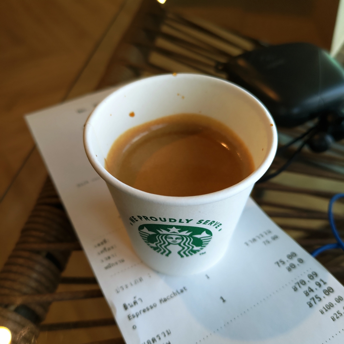 Doppio Espresso at Starbucks - Central Rama 9, Bangkok - Vegan Dish ...