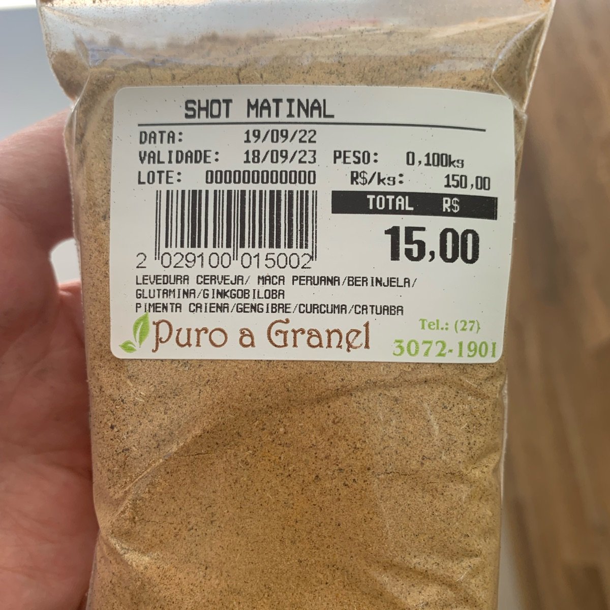 Puro a Granel from Shot matinal - Vegan Product Reviews & Ratings ...