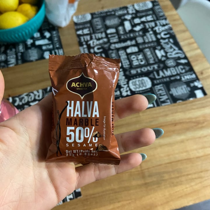 Achva Marble Halva Snack Review | abillion