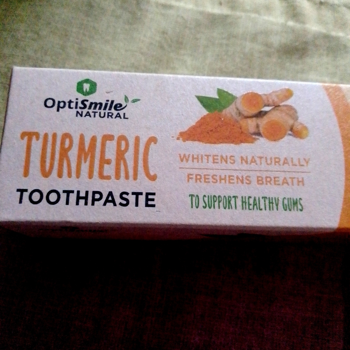 Tumeric Toothpaste from OptiSmile natural - Vegan Product Reviews ...