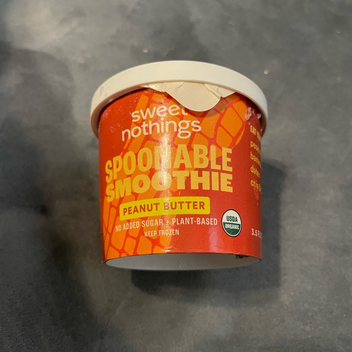 peanut butter spoonable smoothie from Sweet Nothings - Vegan Product ...