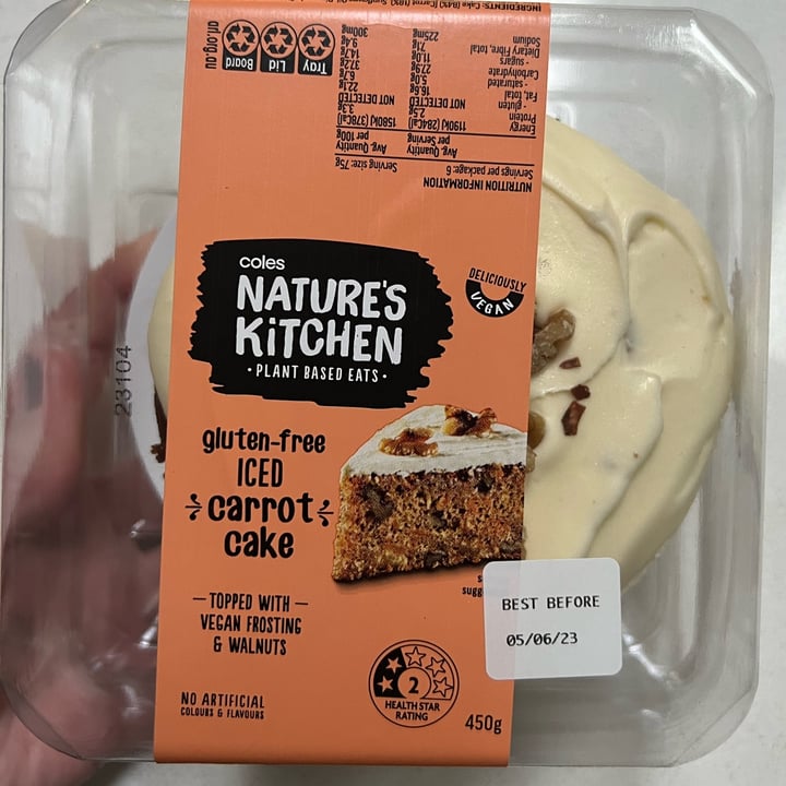 Coles Nature's Kitchen Iced Carrot Cake Review | abillion