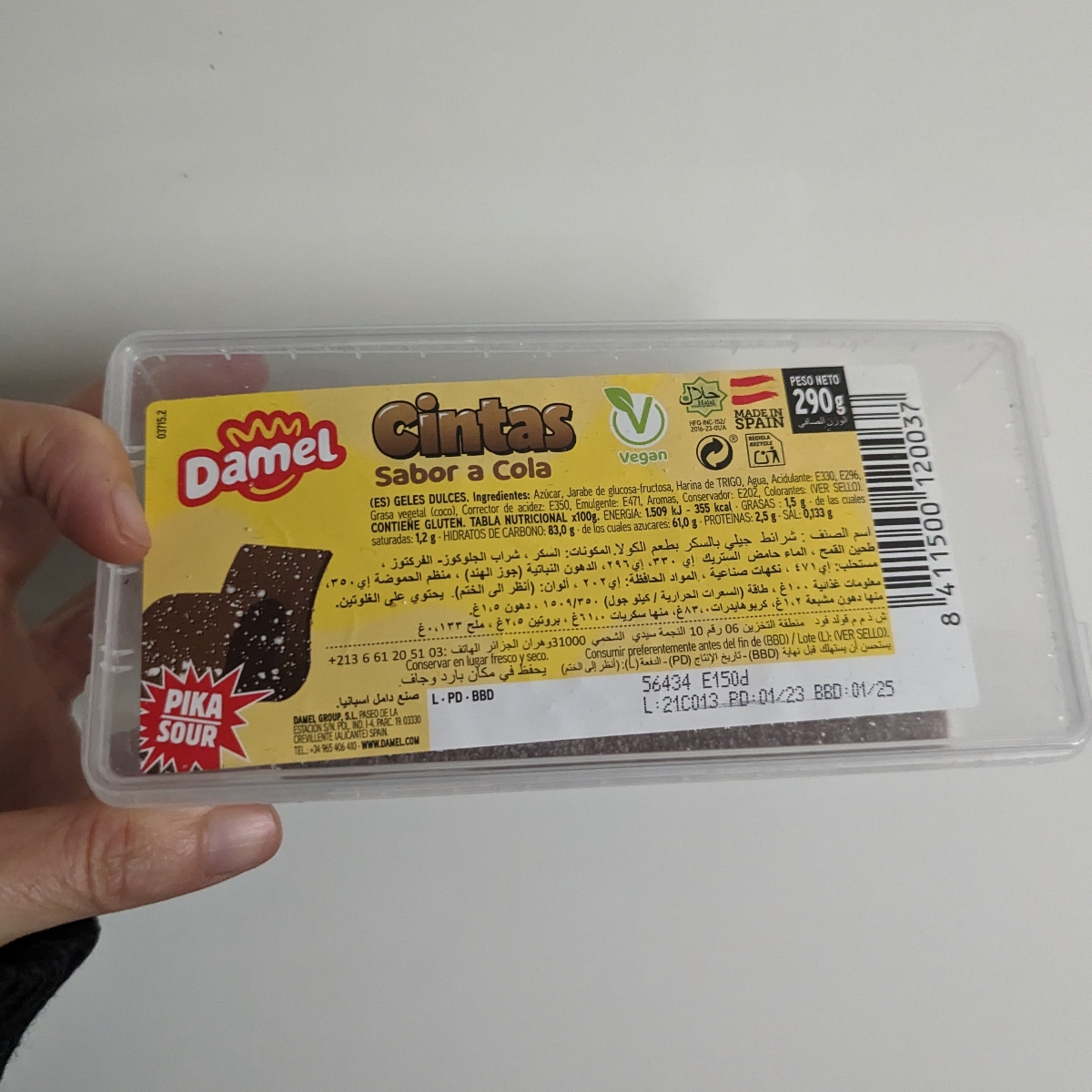 Cintas sabor cola from Damel - Vegan Product Reviews & Ratings | abillion