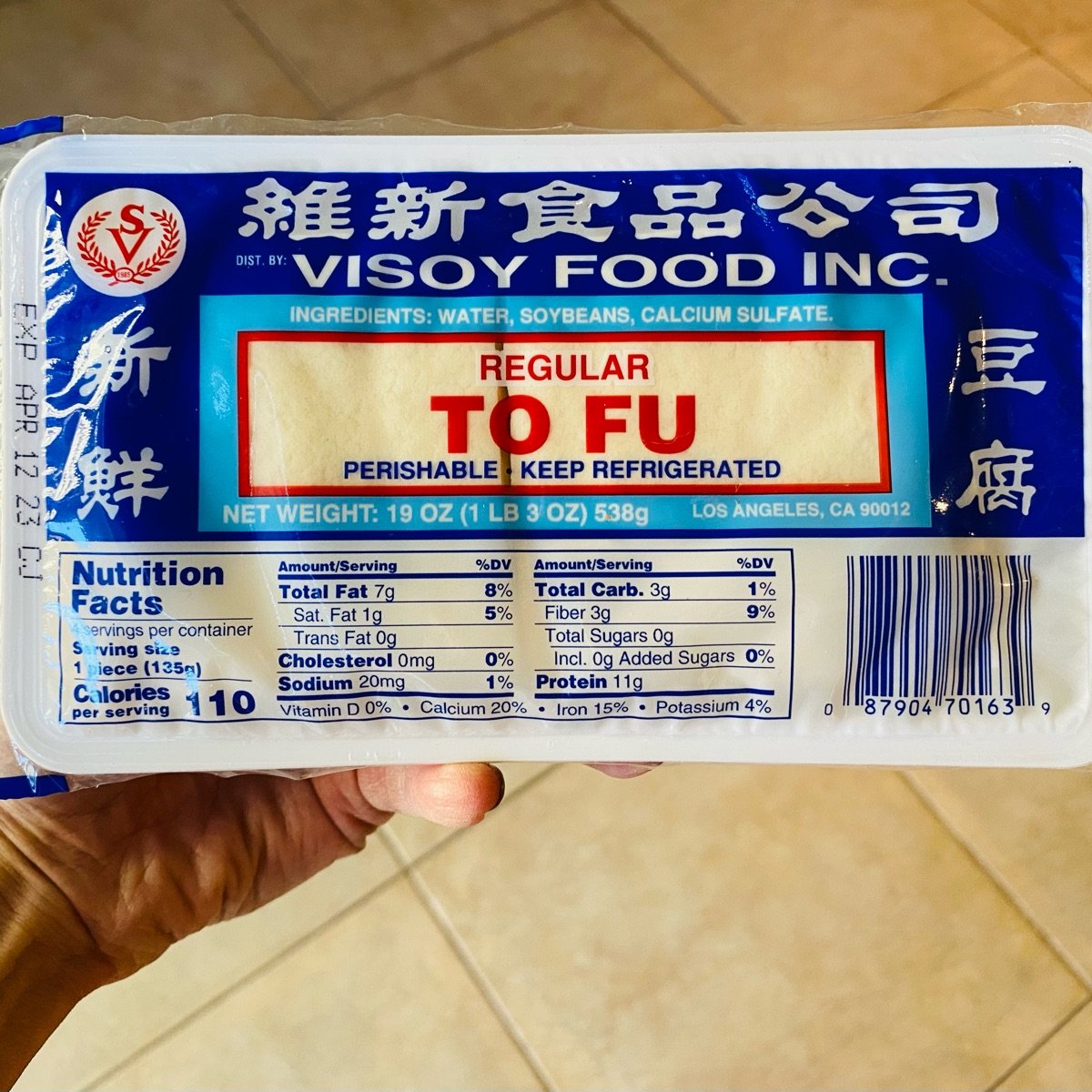 Regular Tofu from Visoy Foods - Vegan Product Reviews & Ratings | abillion