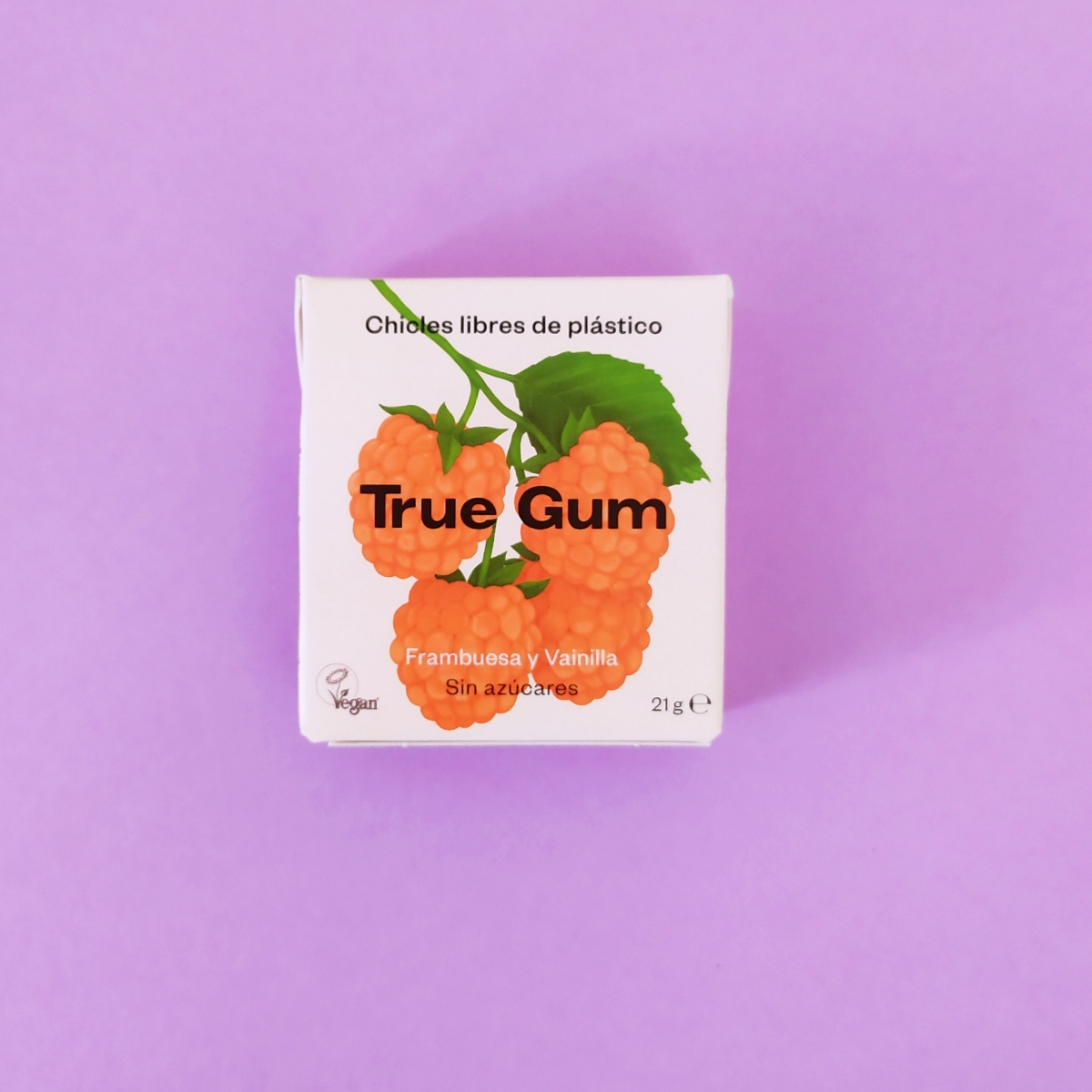 Chicle de frambuesa y vainilla from True Gum - Vegan Product Reviews ...