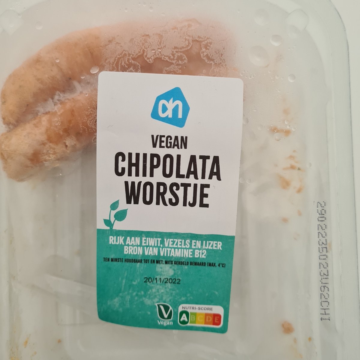 vegan chipolata worstje from Albert Heijn AH - Vegan Product Reviews ...