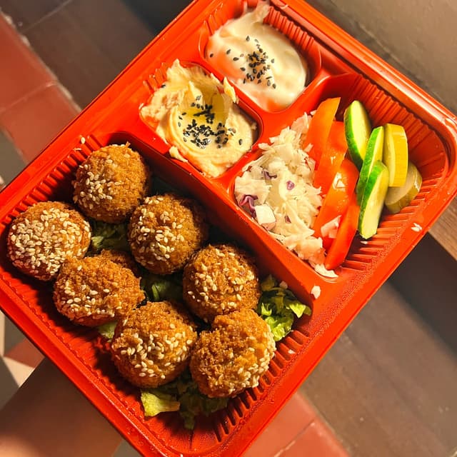 Arabic Falafel Plate at Vegan Falafel Penang, George Town - Vegan Dish ...