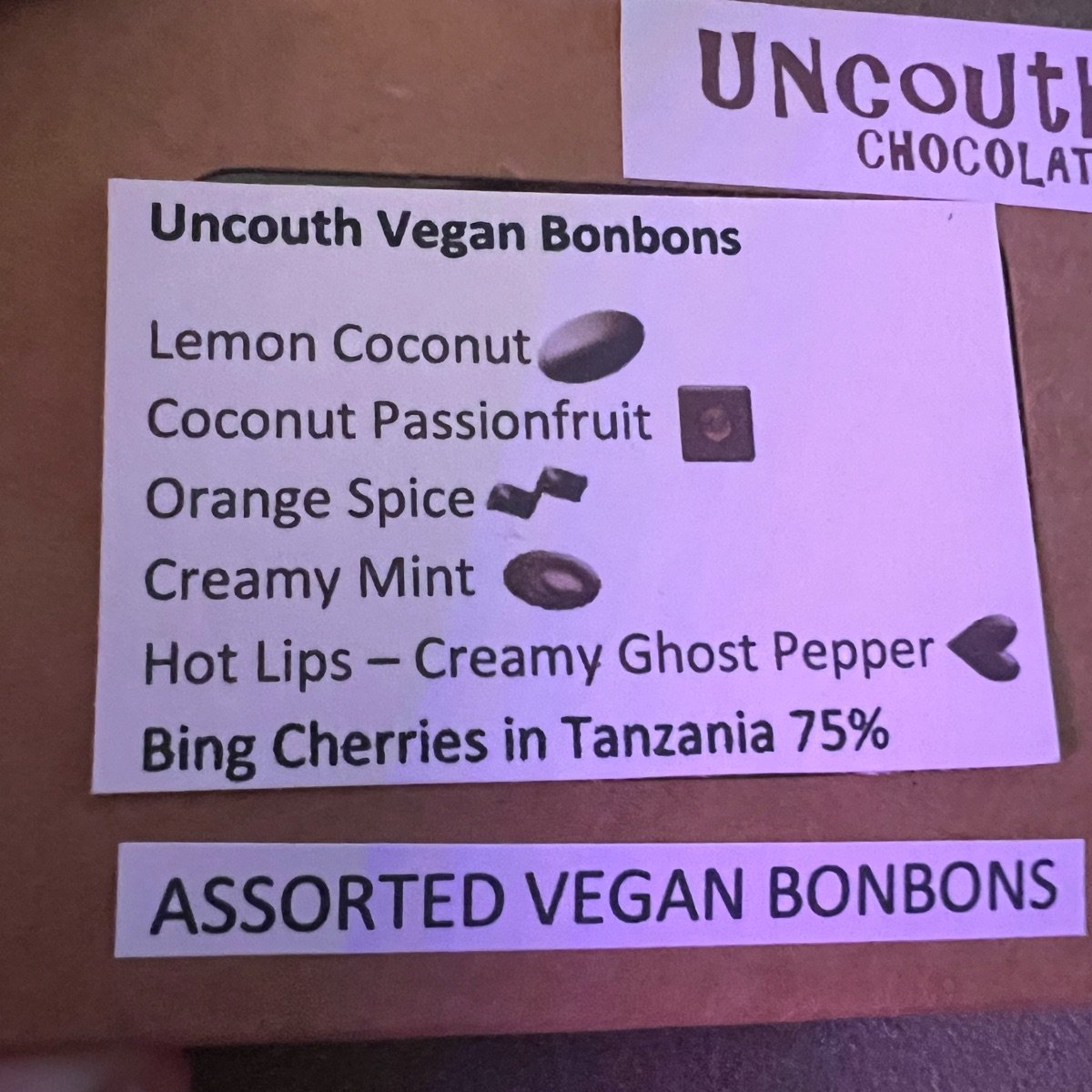 Hot Lips - Creamy Ghost Pepper from Uncouth Chocolate - Vegan Product ...