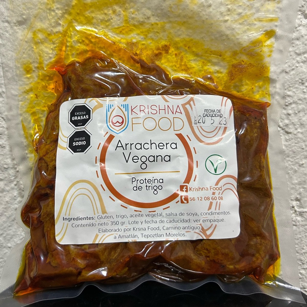 Krishna Food Arrachera vegana proteina de trigo 评价 | abillion