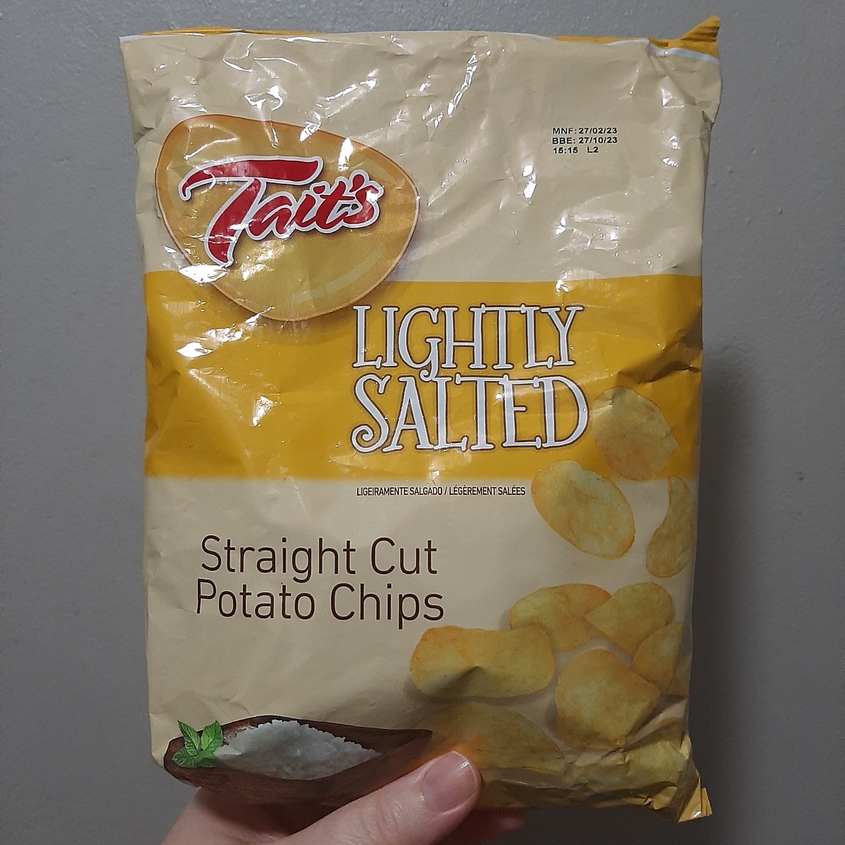 Lightly Salted Straight Cut Potato Chips from Tait’s - Vegan Product ...