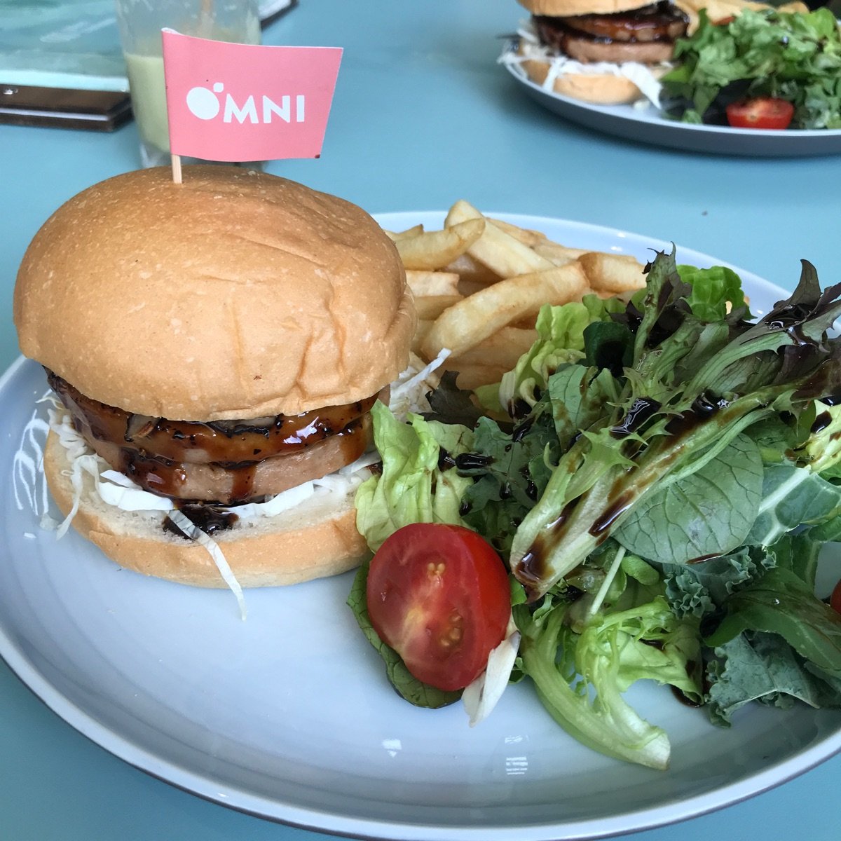 Omni Burger Black at Green Common Singapore, Singapore - Vegan Dish ...