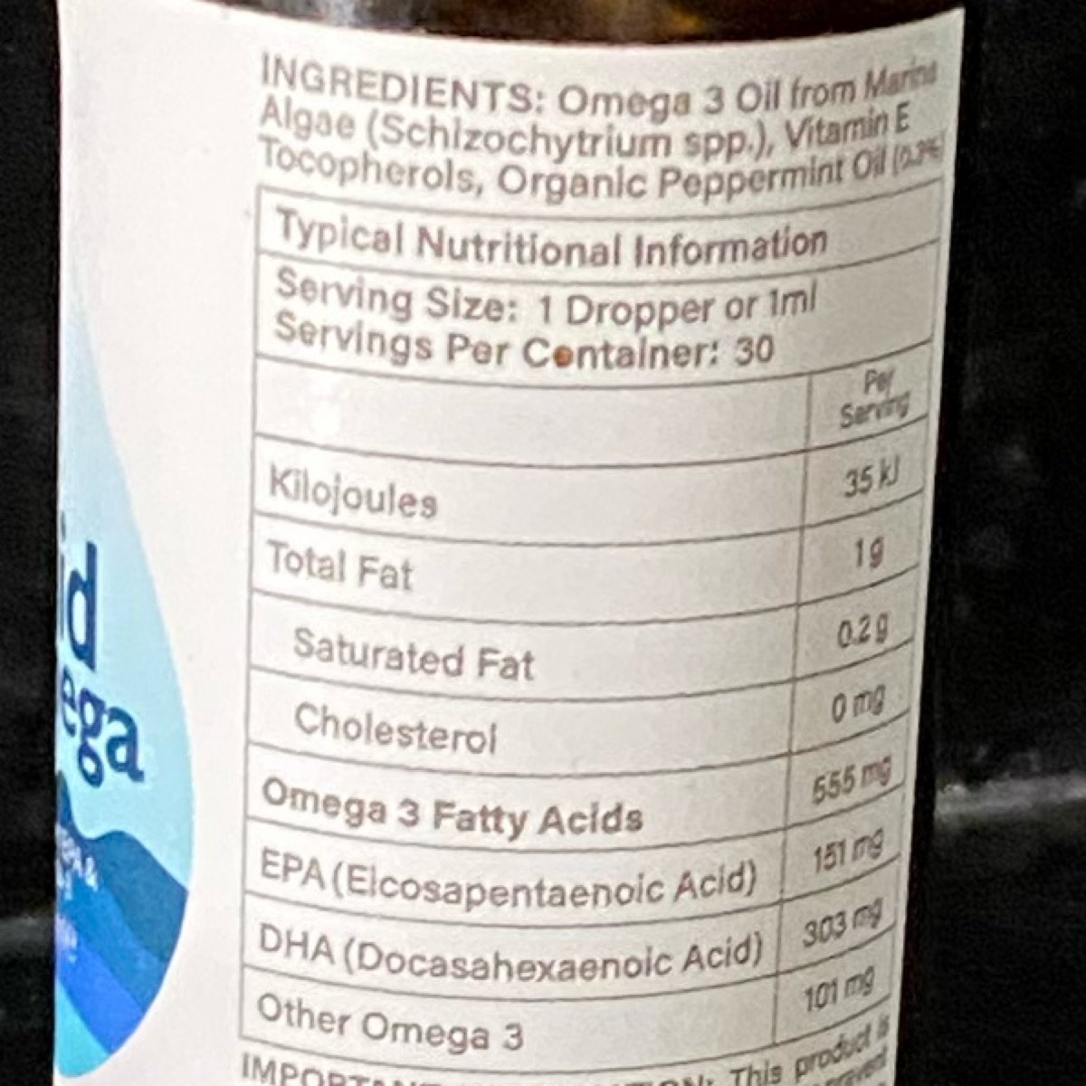 liquid omega - mint flavoured from Phyto Pro - Vegan Product Reviews ...