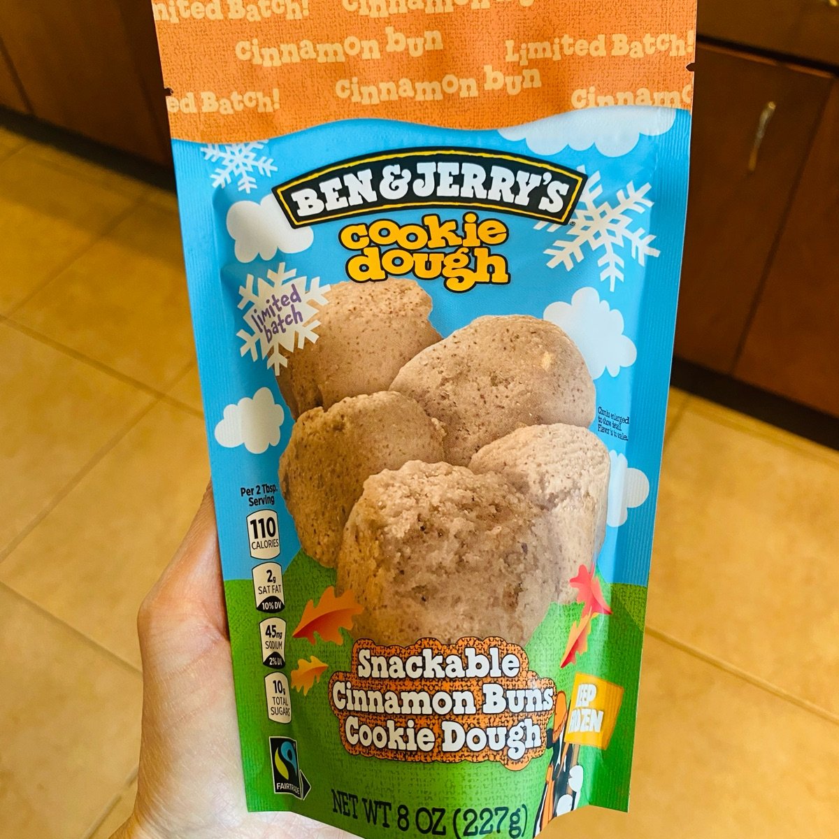 Ben & Jerry's Snackable Cinnamon Buns Cookie Dough Reviews | abillion