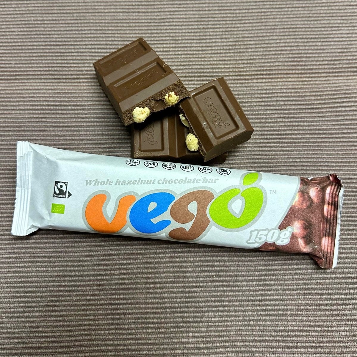 Whole Hazelnut Chocolate Bar (150g) from Vego - Vegan Product Reviews ...