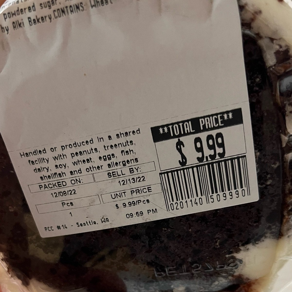 alki bakery vegan chocolate layer cake for two at PCC Community Markets ...