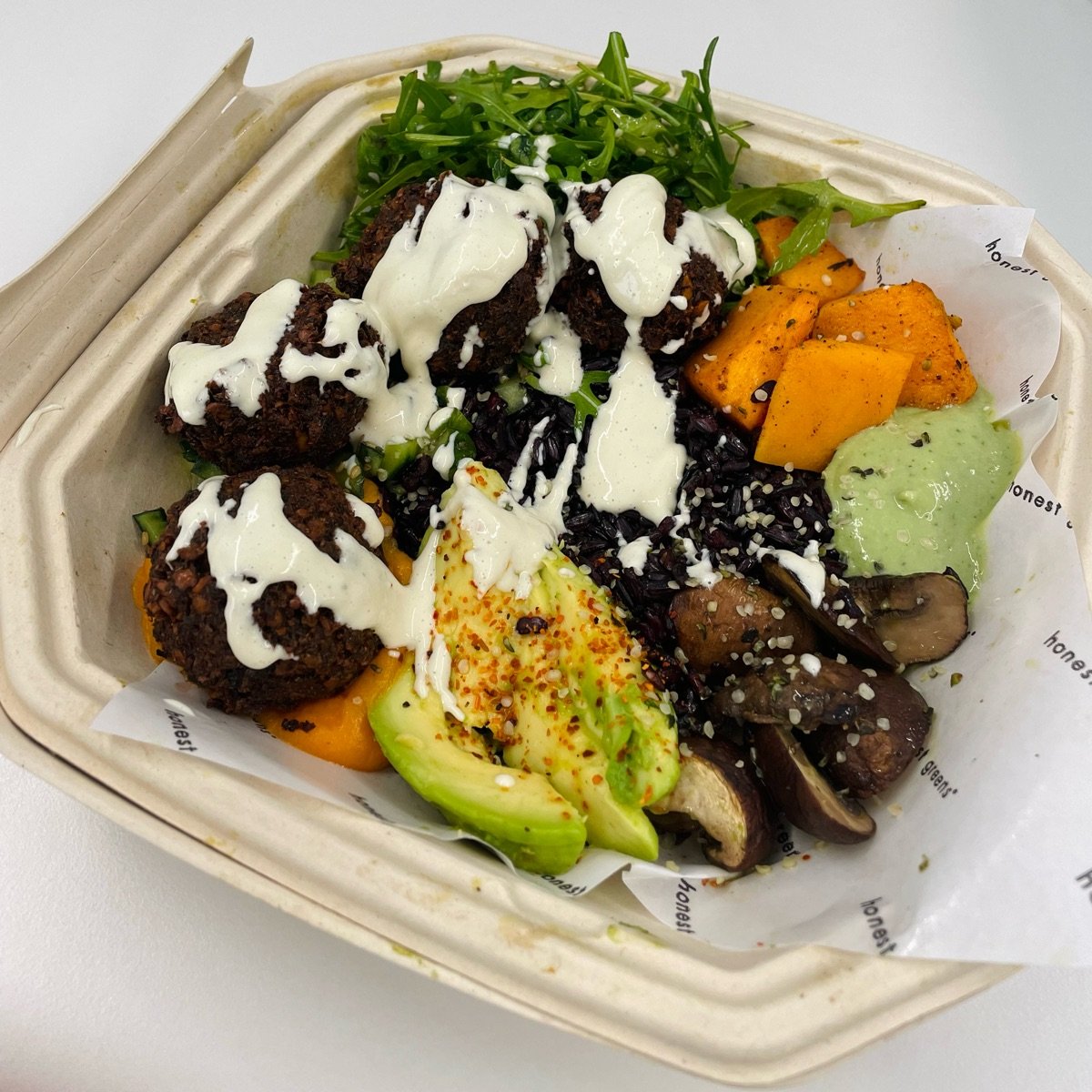 Wild Mediterranean at honest greens Gran Via, Madrid - Vegan Dish ...