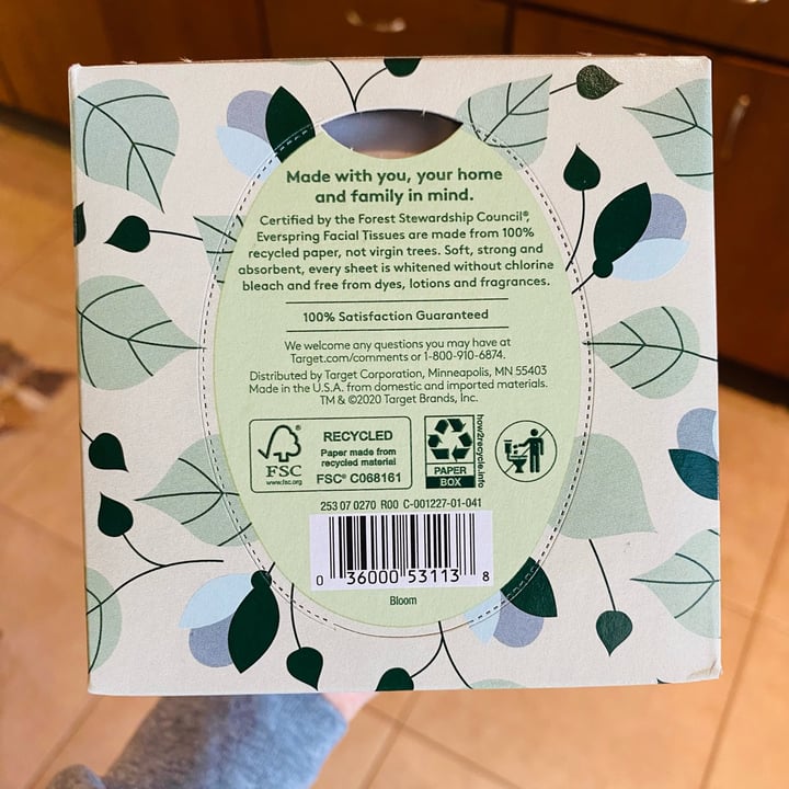 ever spring by Target 100% Recycled Fiber Facial Tissue Review | abillion