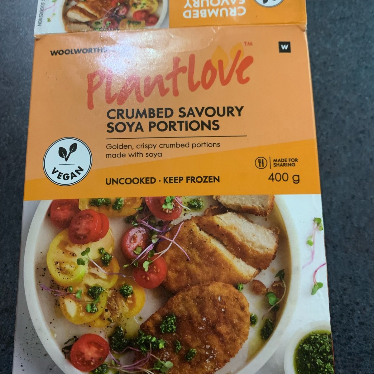 plant love crumbed savoury soya portions from Woolworths Food - Vegan ...